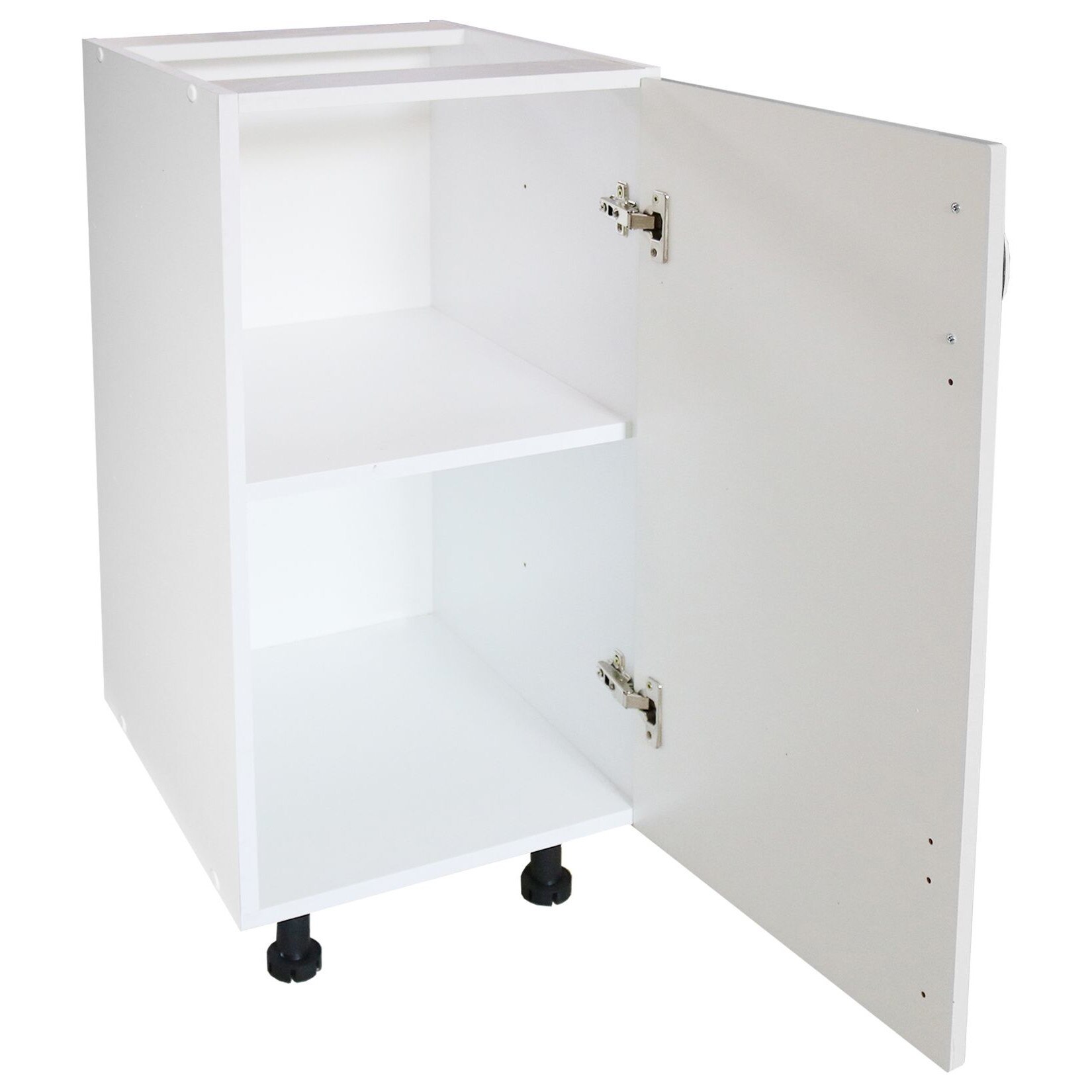 Corp inferior cu 1 usa Zebra, Alb/MDF Alb Mat, fara blat, 40 x 82 x 50 ...