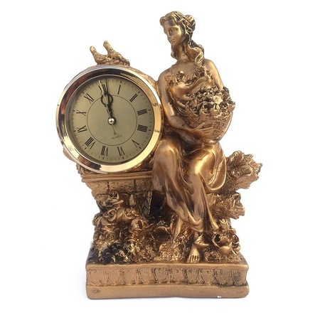 Statueta Fata cu cos si ceas 21x26 cm - eMAG.ro