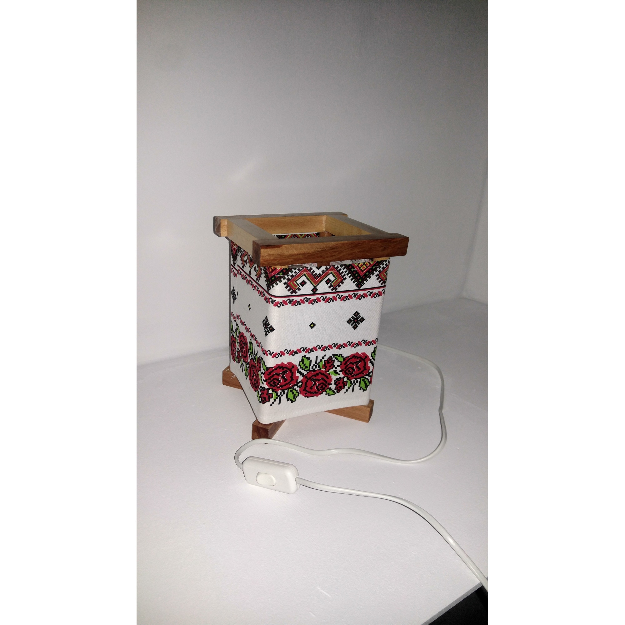 Veioza rustica cu motiv popular, Multicolor - eMAG.ro