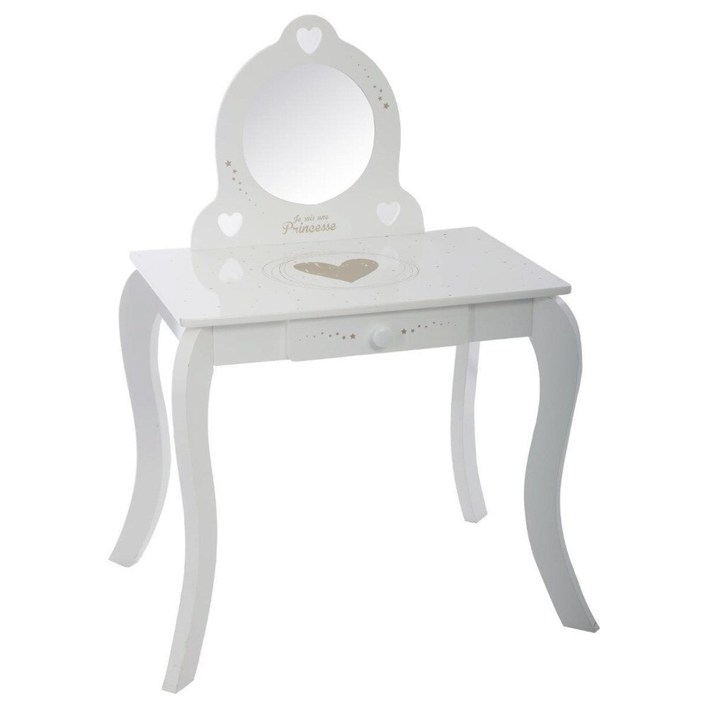 Set masa cu scaun Emako, MDF, Alb - eMAG.ro