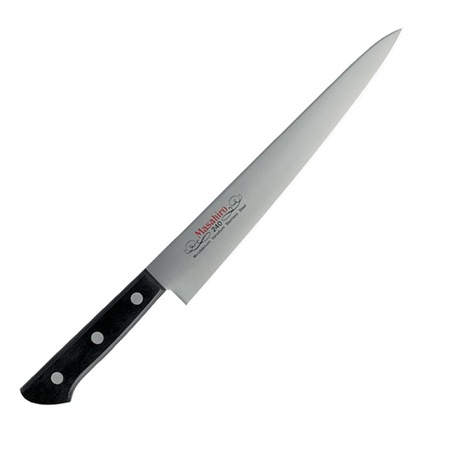 Cutit pentru carne Masahiro BWH Slicer, Lemn/Otel, 240mm - eMAG.ro