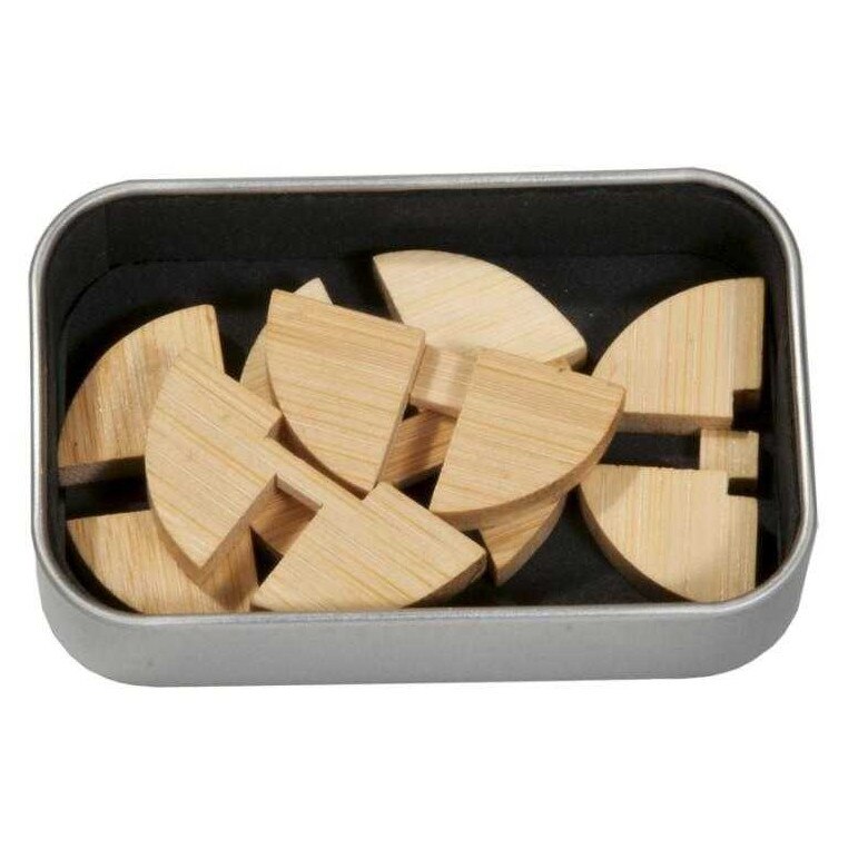 Joc logic IQ 3D Puzzles in cutie metalica-3, Fridolin - eMAG.ro