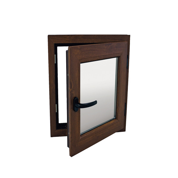 Fereastra PVC, ALCONF, 4 camere, culoare nuc, deschidere oscilobatanta ...