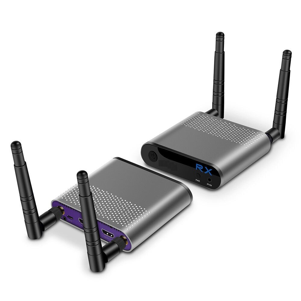 HDMI extender, transmitator si receptor semnal prin Wireless 100m - eMAG.ro