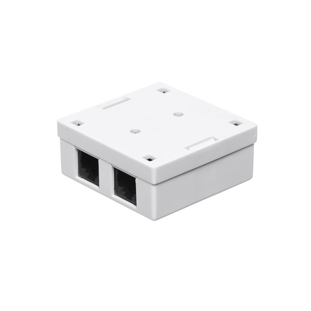 Priza UTP Cat6 2 porturi RJ45 aplicata, pe tencuiala - eMAG.ro