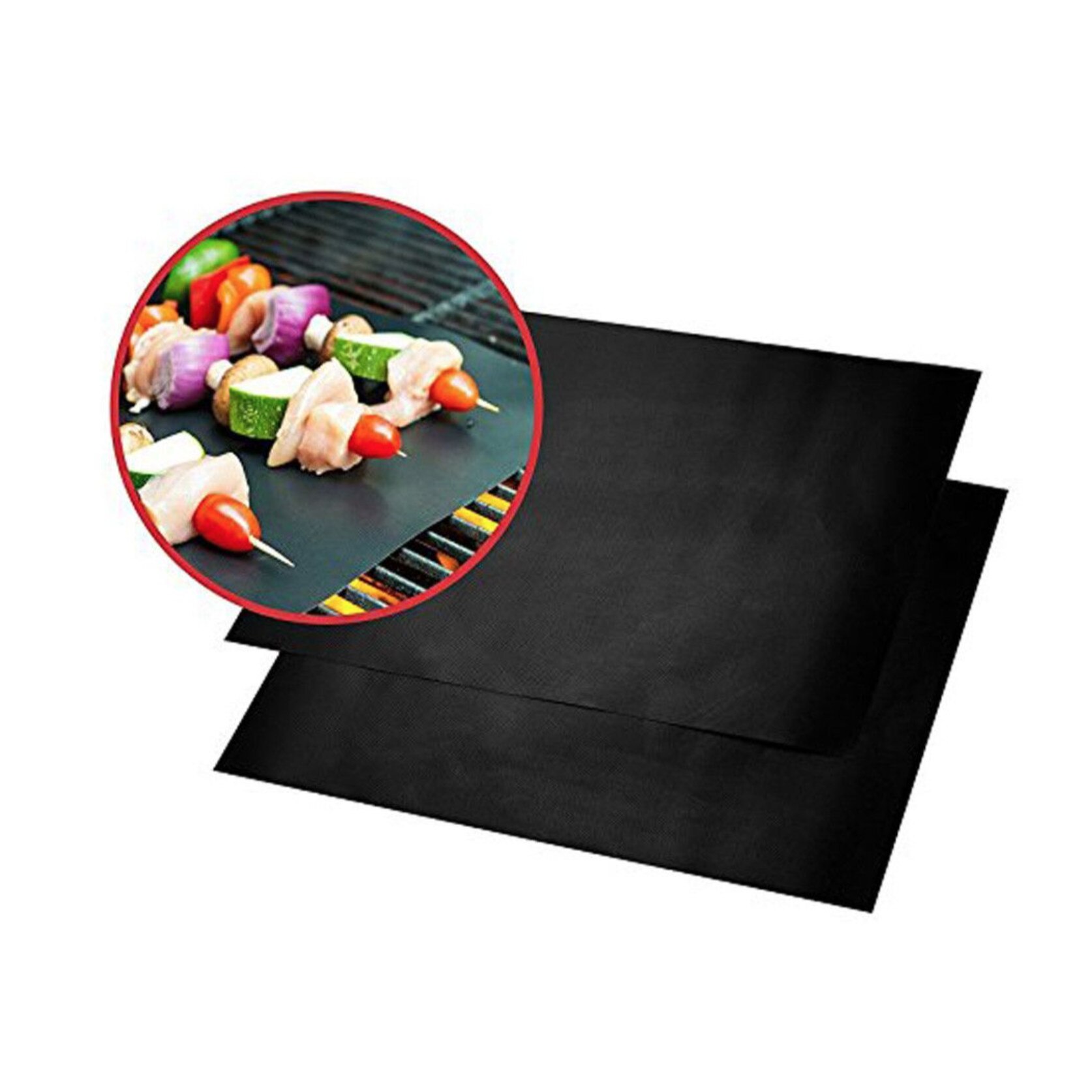 2 db teflon tapadásmentes fólia készlet grillezéshez, BBQ Grill Matt ...