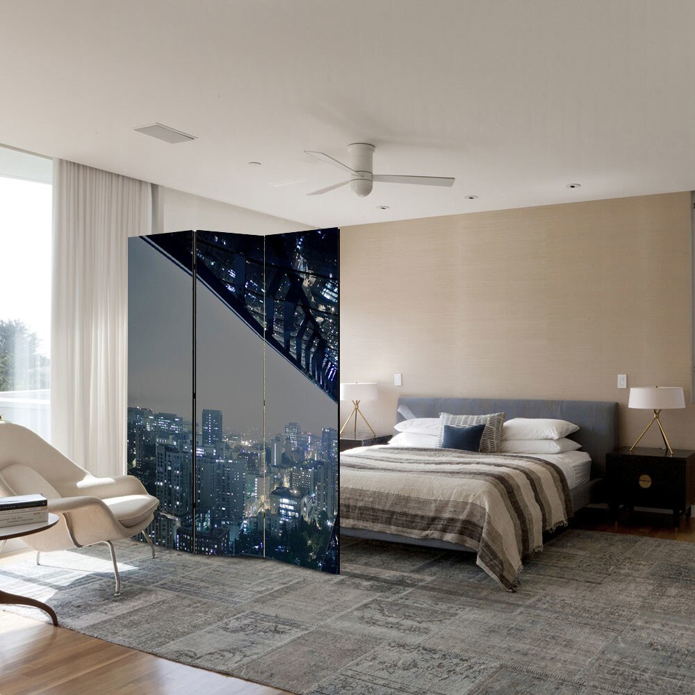 Paravan de Camera Premium Modern BTex ArtDecoMag din 3 Panouri Urban ...