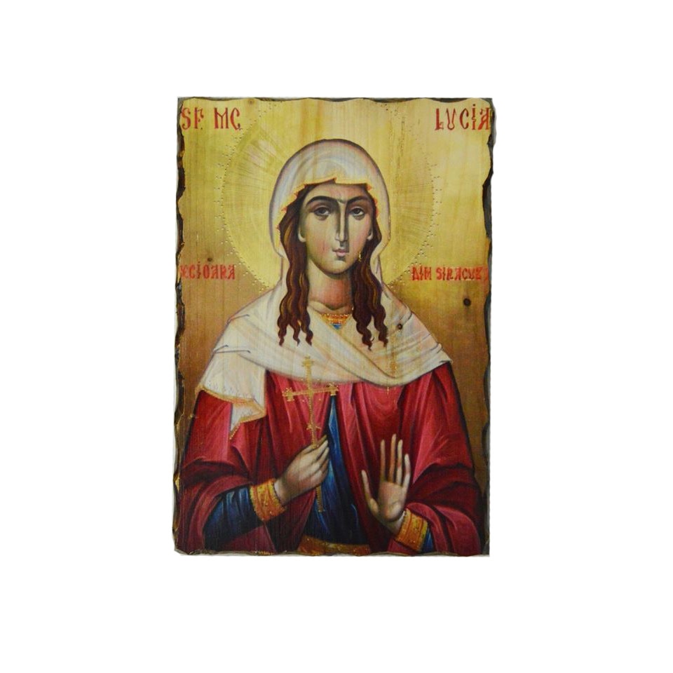 Icoana Sfanta Mucenita Lucia, 20x29cm - eMAG.ro