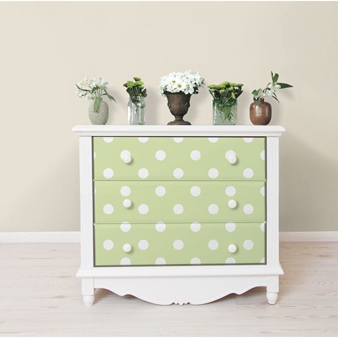 Tapet WallPops Green Dotie pentru camere bebelusi cu buline - eMAG.ro