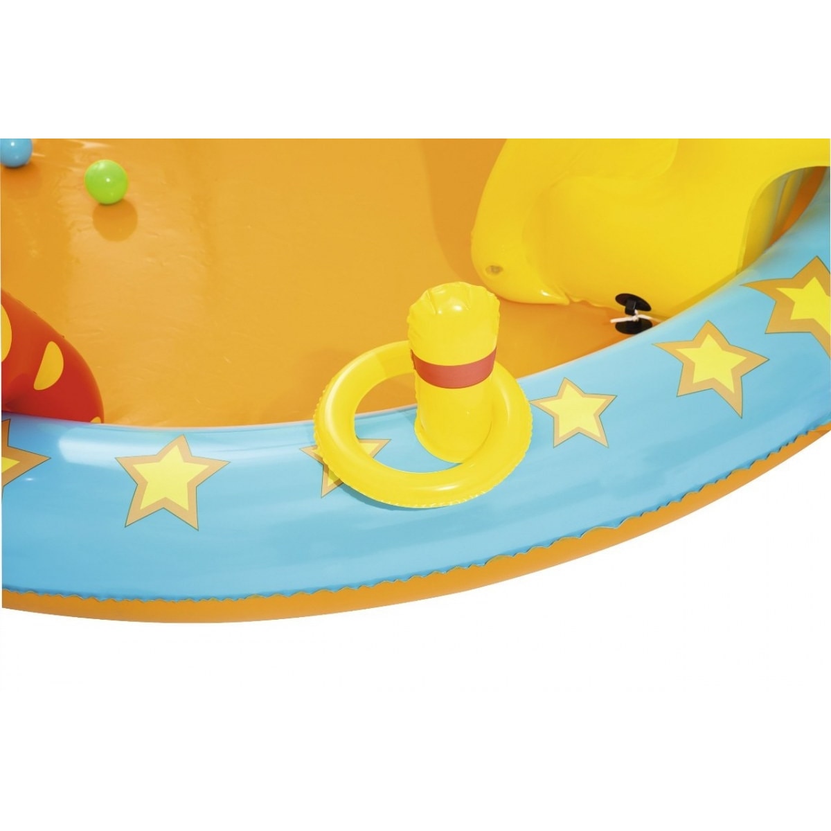 Centru de joaca gonflabil Soda Summer pentru copii, cu piscina, topogan ...