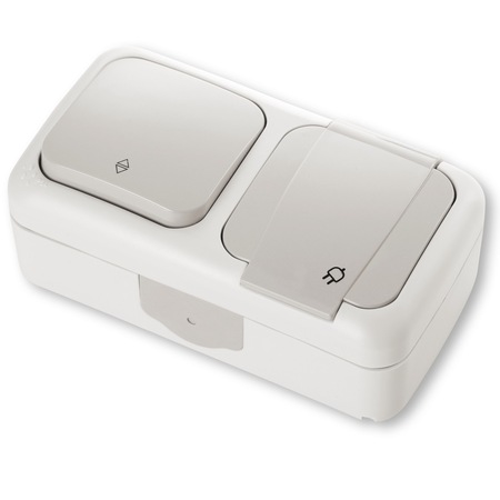 Intrerupator cap scara scara + Priza suco Antigron Viko VI-AS+SC ...