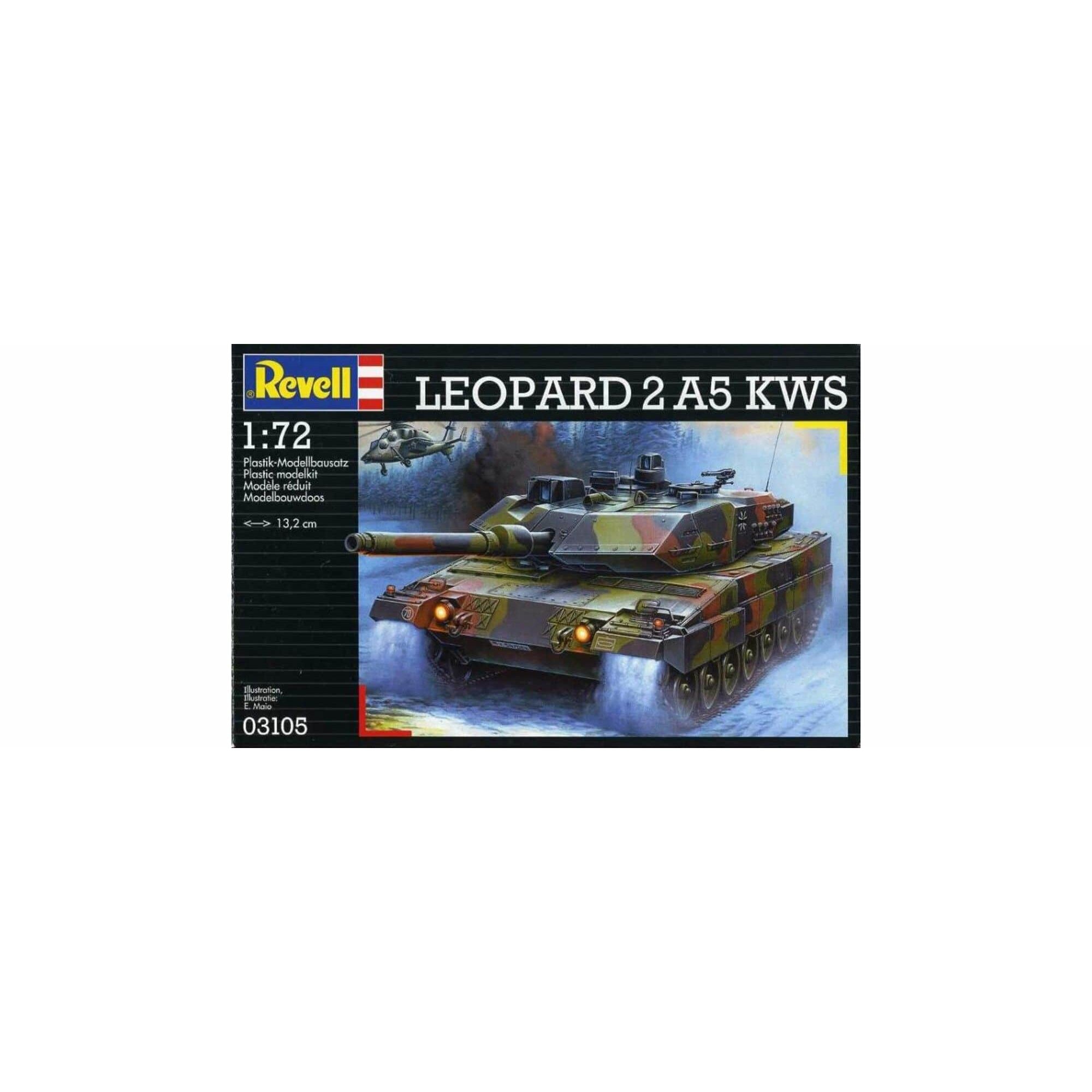 Macheta Militara Revell Leopard 2A5 KWS 1:72 REV 03105 - eMAG.ro