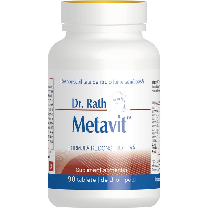 Metavit, vitamine, minerale, aminoacizi 90 tablete - eMAG.ro