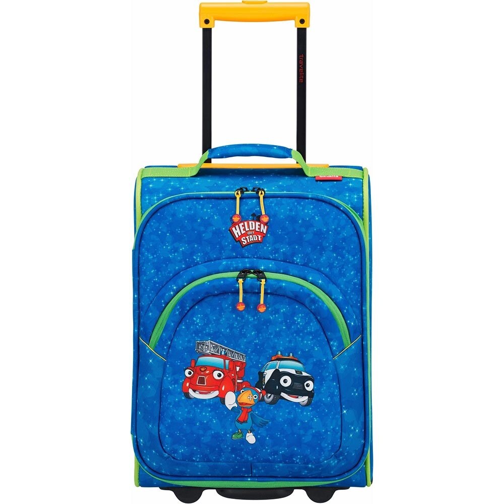 Troler Travelite 2 roti textil Eroii Orasului S - Albastru - eMAG.ro