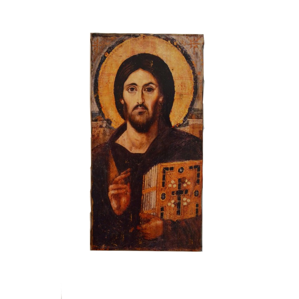 Icoana Iisus Hristos Pantocrator, 39.5x20.5cm - eMAG.ro