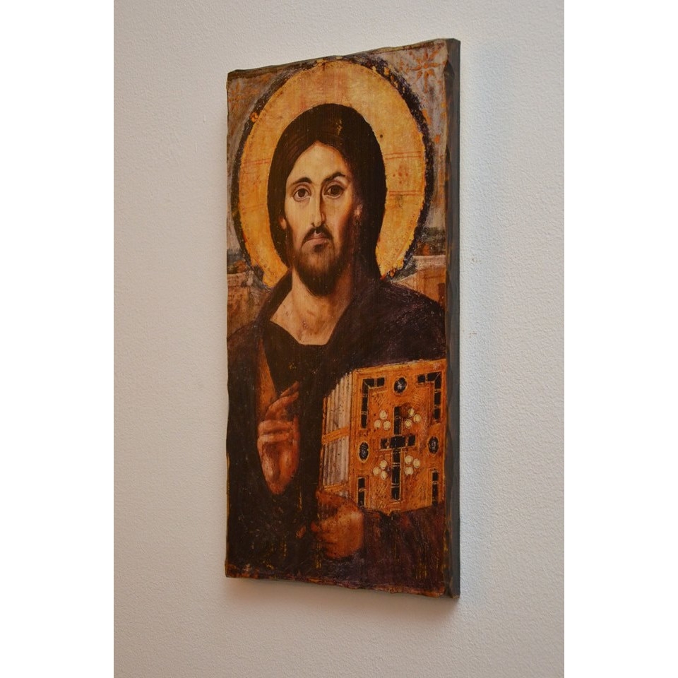 Icoana Iisus Hristos Pantocrator, 39.5x20.5cm - eMAG.ro