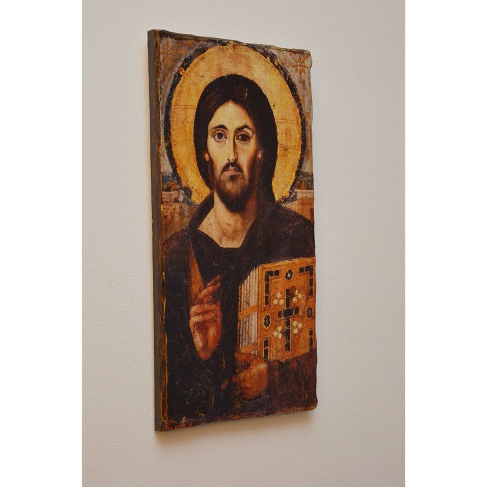 Icoana Iisus Hristos Pantocrator, 39.5x20.5cm - eMAG.ro