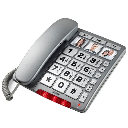 Telefon fix cu fir, butoane mari, multifunctional, taste personalizate ...