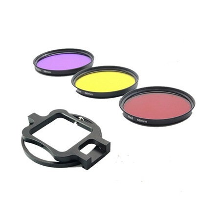 Set de filtre 58mm colorate si adaptor de prindere compatibile cu ...