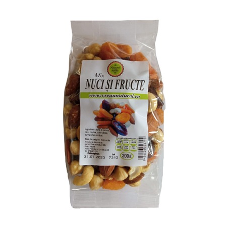 Mixt de nuci si fructe, Natural Seeds Product, 200 gr - eMAG.ro