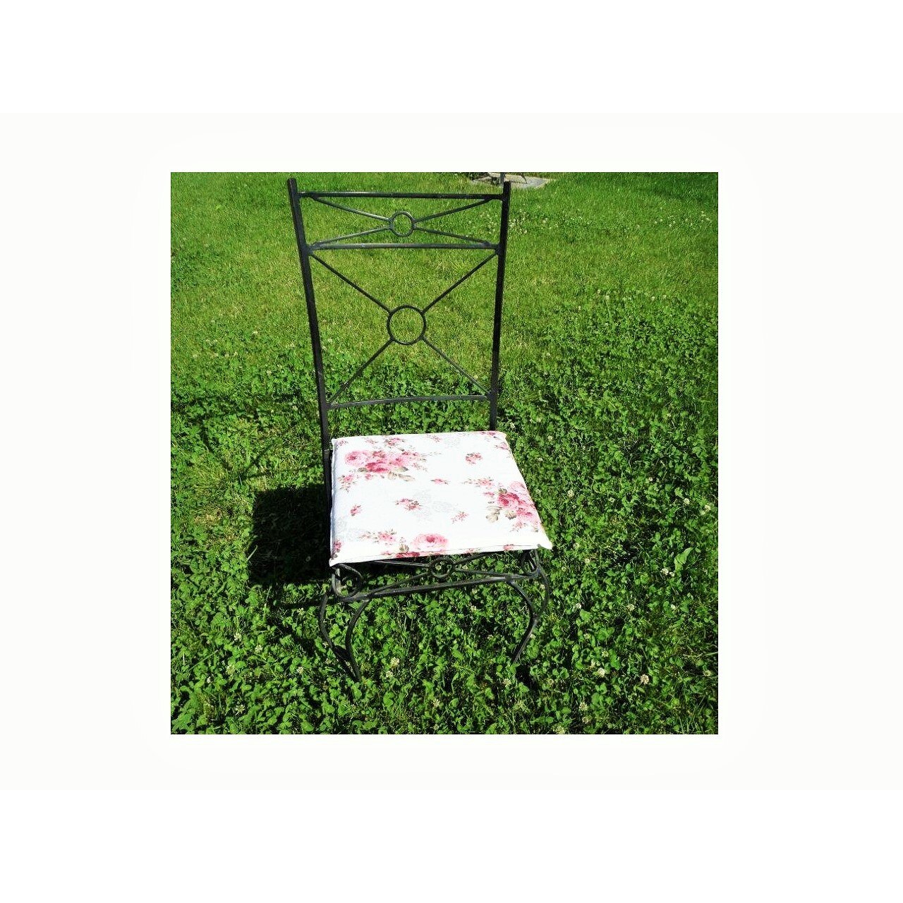 Perna pentru scaun gradina, 40x40x3 cm, model floral, multicolor - eMAG.ro