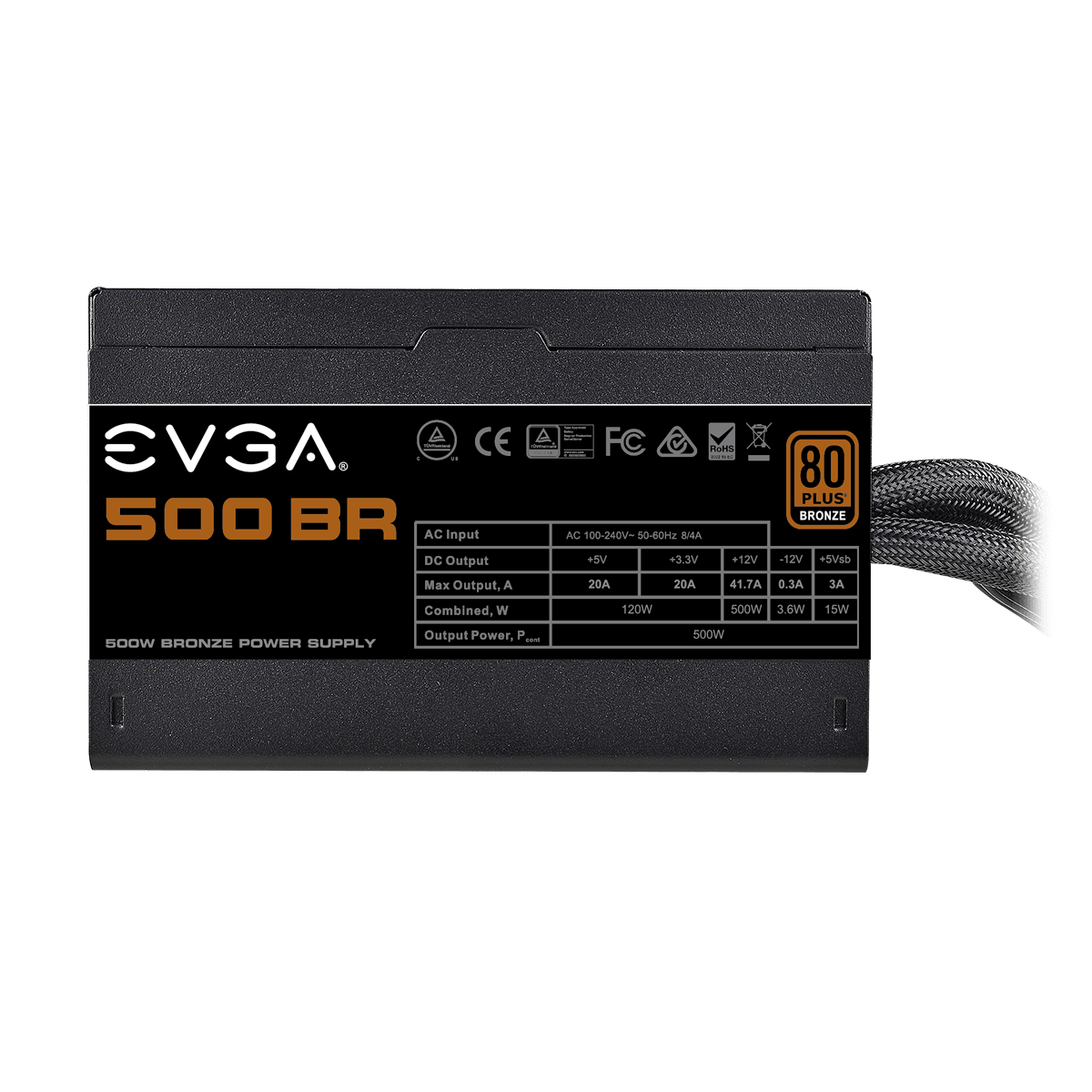 Sursa EVGA 500 BR, 80 PLUS® Bronze, 500W - eMAG.ro