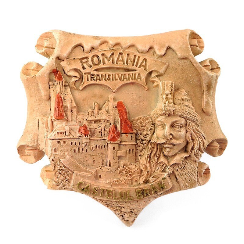 Set 12 bucati, Magnet frigider, Castelul Bran, 7x6 cm, dae1030 - eMAG.ro