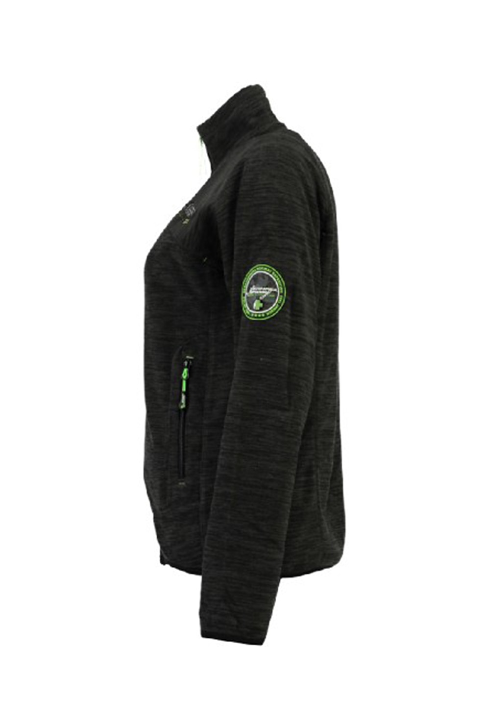 Geographical Norway, Bluza sport din fleece cu fermoar si guler inalt ...