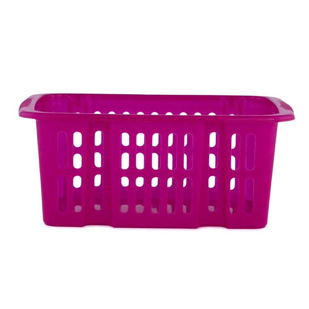 Cosulet din plastic pentru depozitare, roz, 30x20x12.5 cm - eMAG.ro