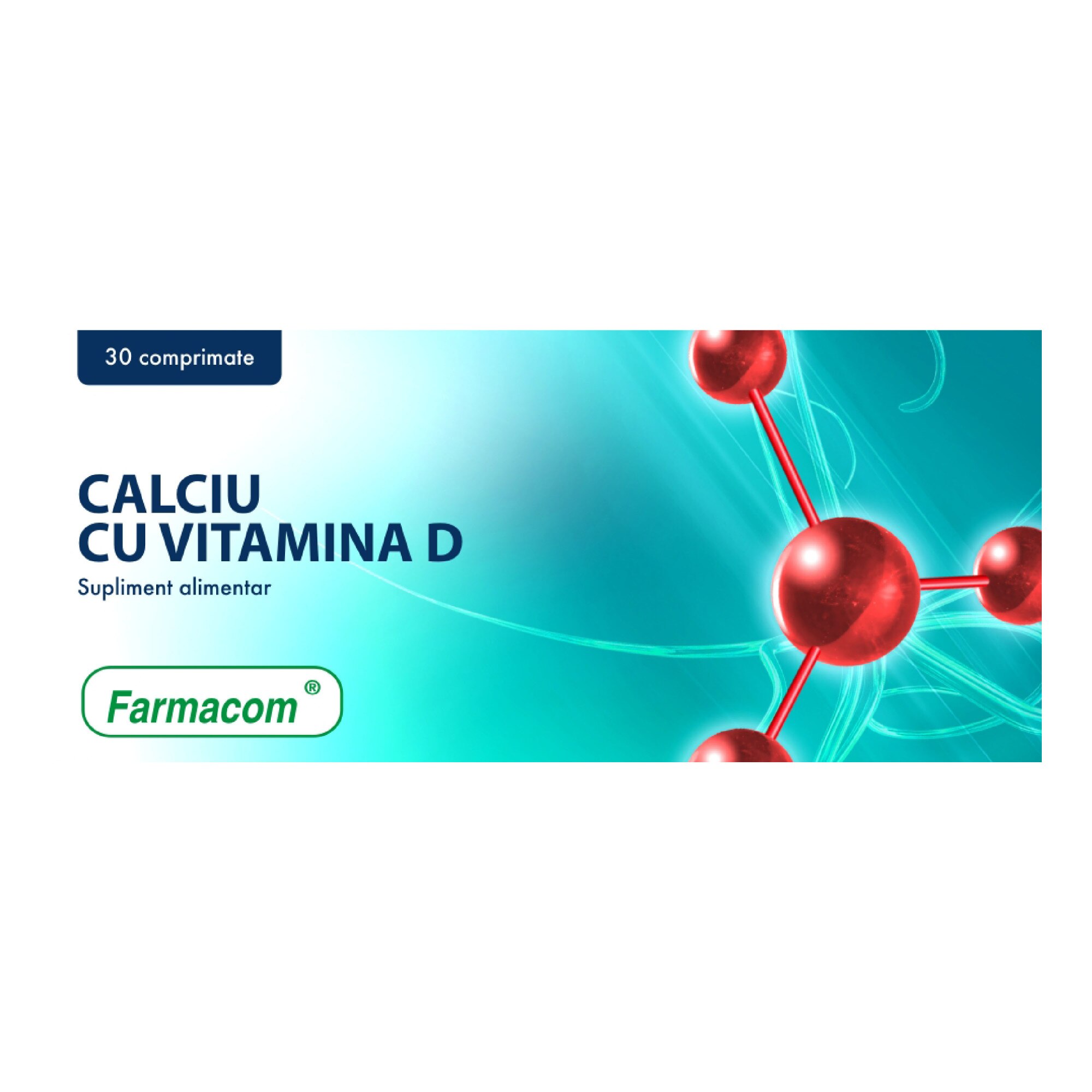 Calciu cu Vitamina D3 x 30 comprimate - eMAG.ro