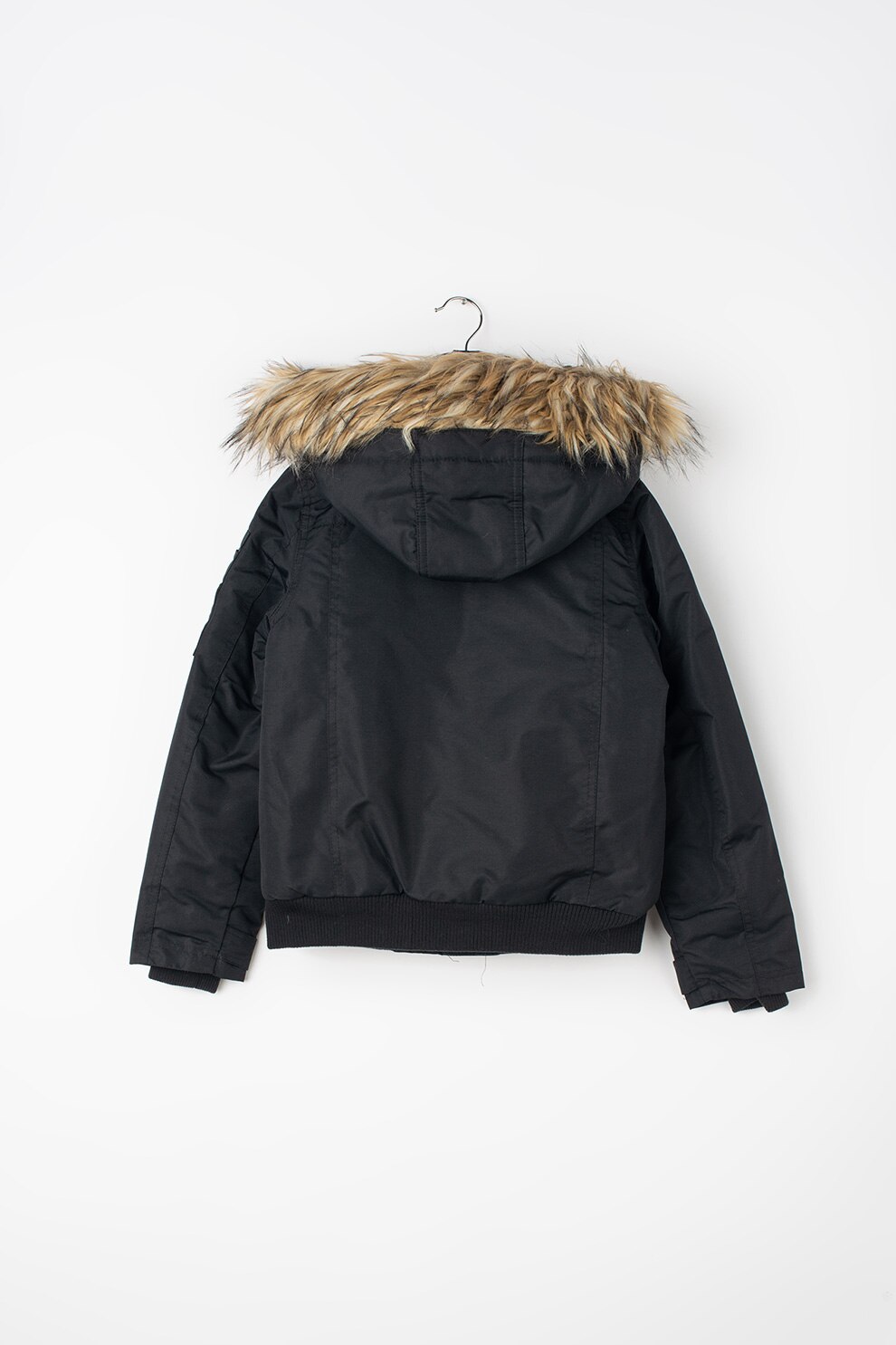 Diesel, Geaca cu vatelina si gluga Jifro, Negru, 144 CM Standard - eMAG.ro