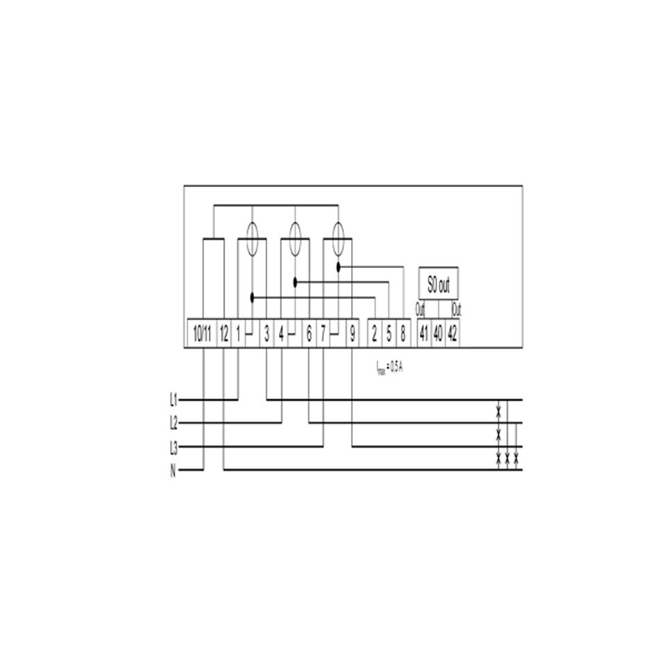 Contor digital de kWh 3f,Schrack, 80A direct,1 tarif - eMAG.ro