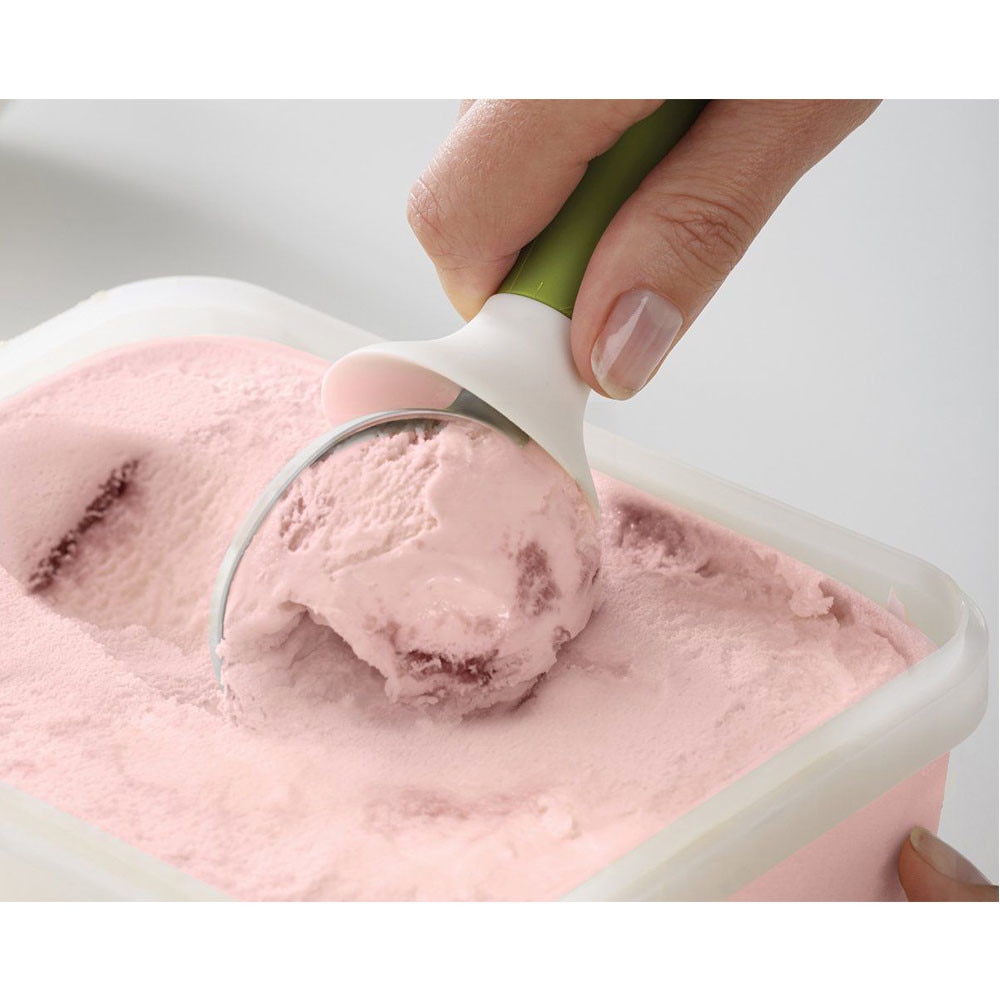 Lingura pentru inghetata, Joseph, 18 cm, Verde/Argintiu - eMAG.ro