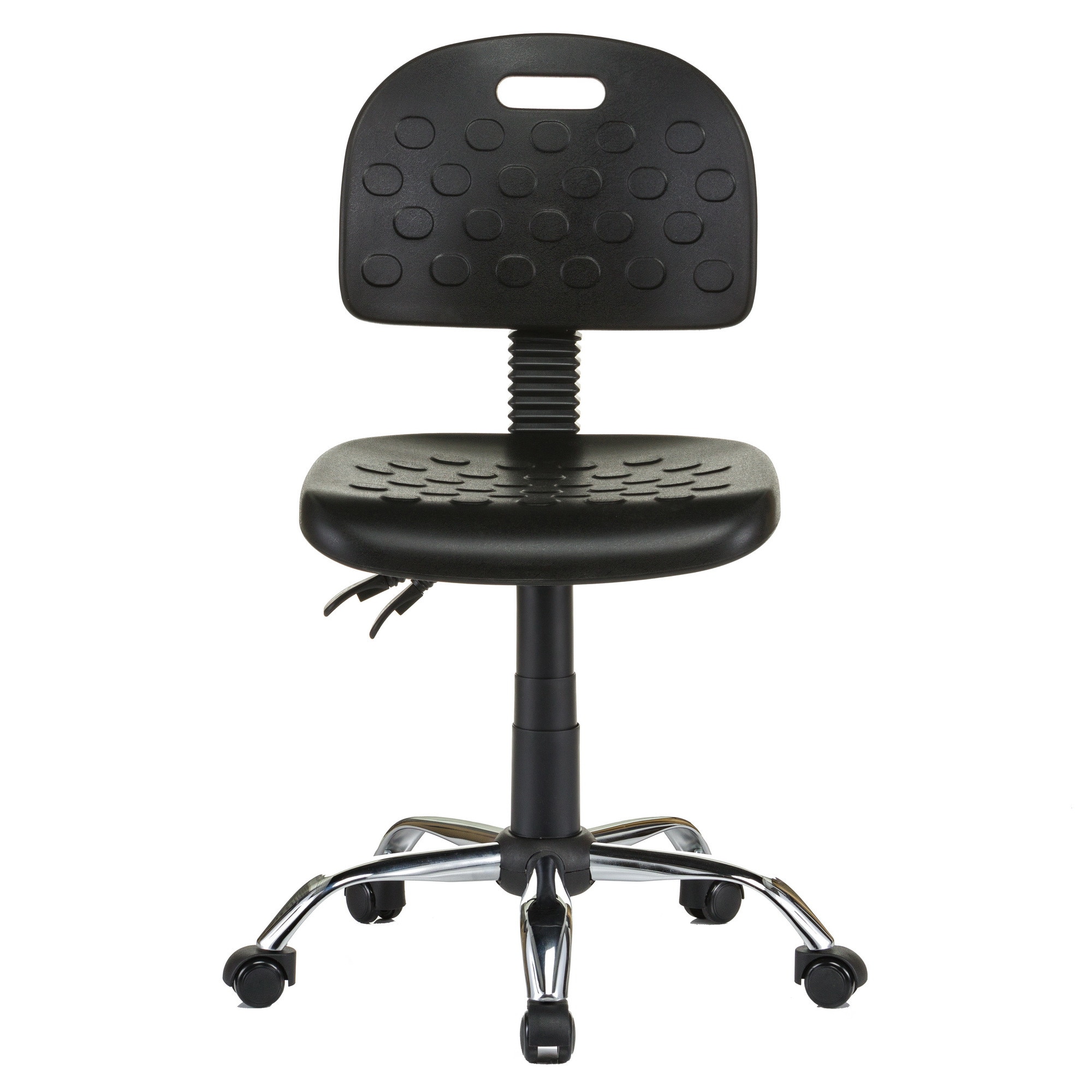 Scaun laborator QMOBILI 1290 BETA Negru, sezut si spatar poliuretan ...