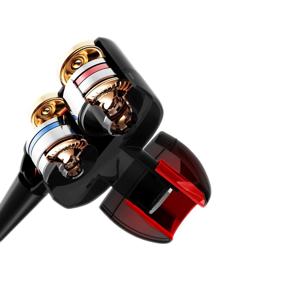 Casti audio HIFI cu drivere duale cablu rezistent la uzura jack 3.5mm ...