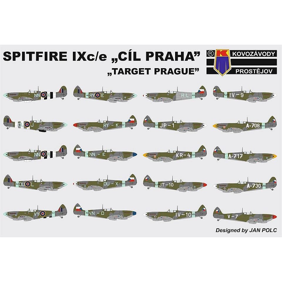 Сглобяем модел KP Models, Spitfire Mk.IXe, Пластмасов, Сив, Три ...
