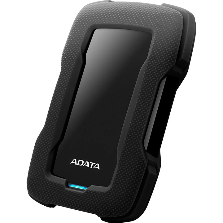 HDD Extern ADATA Durable HD330 5TB, Shock Sensor, 2.5", USB 3.2, Negru - eMAG.ro
