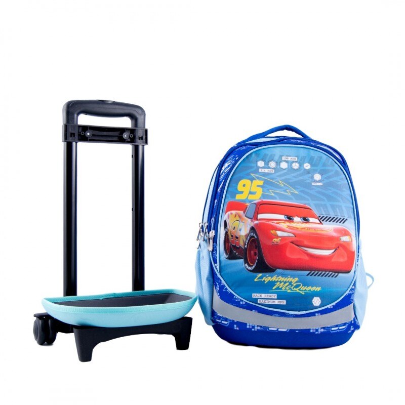 Troller pentru scoala 2 in 1 Ergonomic Cars - Troler cu ghiozdan ...