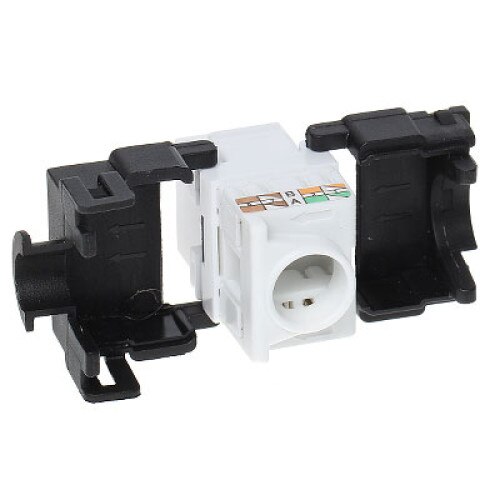 Modul Keystone RJ45 - Cat.6A, UTP Alb - TOOLLESS - eMAG.ro
