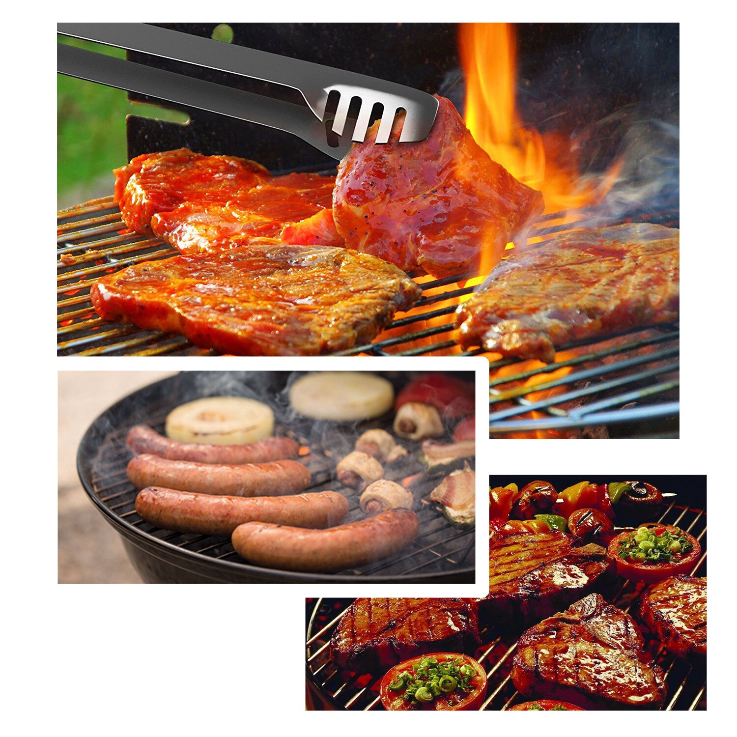 Gratar gradina, grill rotund, cu roti, capac, 54x57x92 cm, Oliver - eMAG.ro