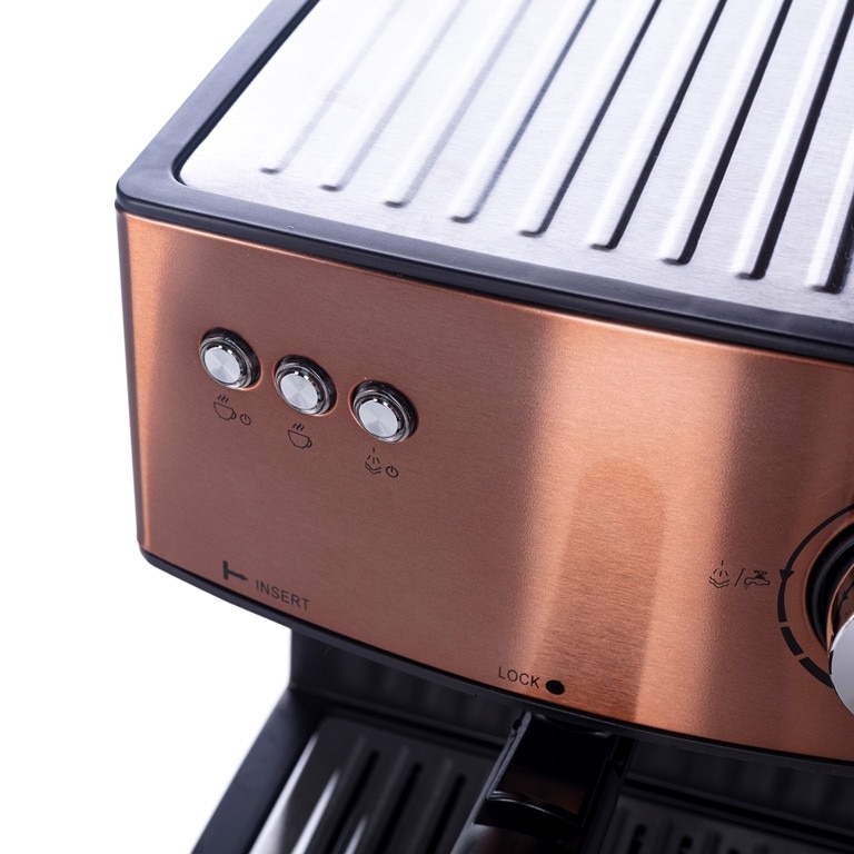 Espressor profesional ADLER AD 4404cr, 850W, 15 bar, 1.6l, Aramiu - eMAG.ro