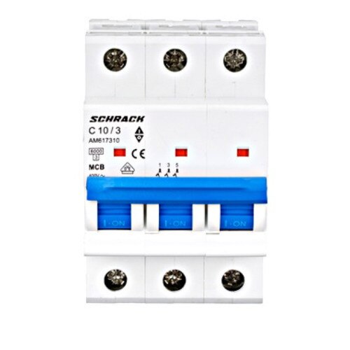 Siguranta automata 3P 10A 3module Schrack-Amparo AM617310 - eMAG.ro
