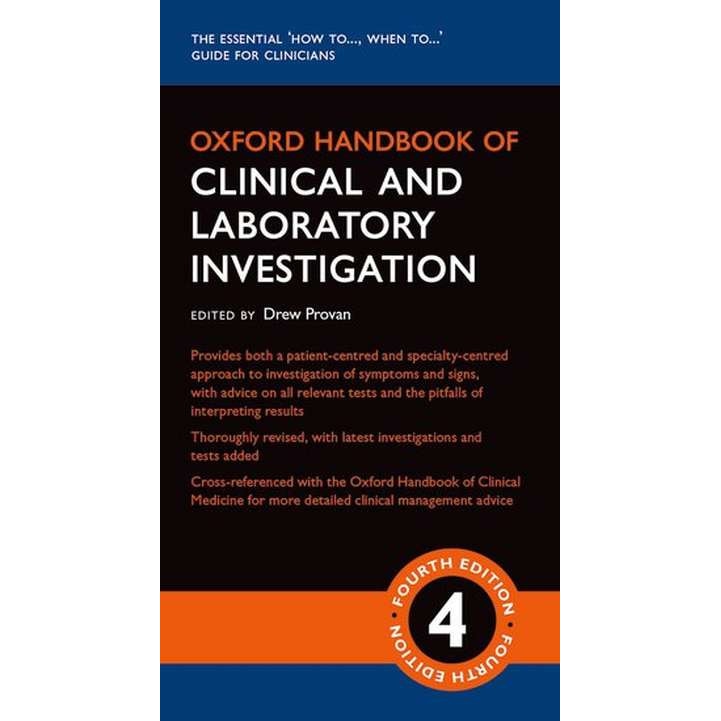 Oxford Handbook of Clinical and Laboratory Investigation de Drew Provan ...