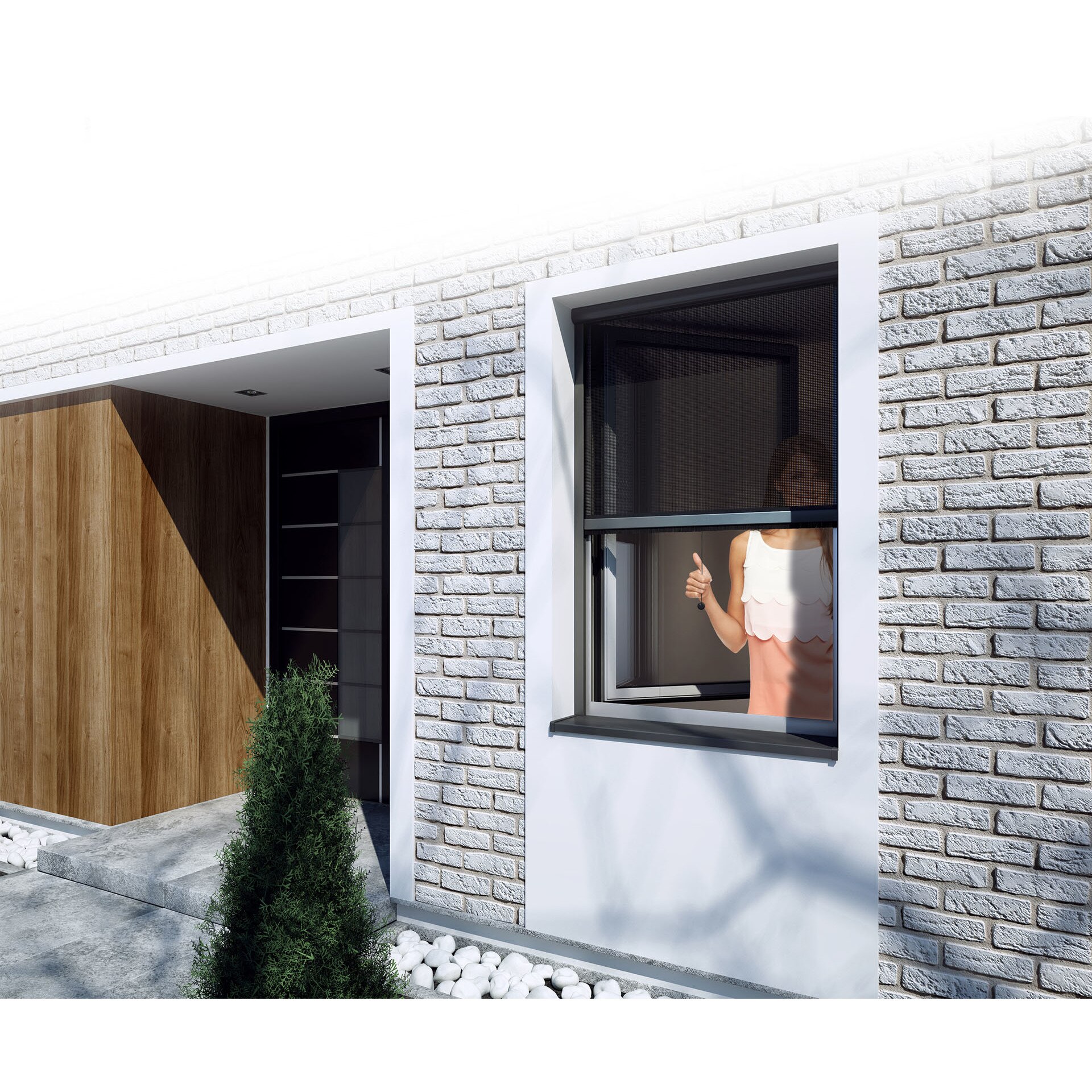 Plasa Anti Insecte Tip Rulou L 1500mm x h 1600mm Imitatie Lemn - eMAG.ro