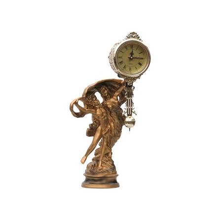 Statueta cu ceas si pendul 20x45 cm - 5 - eMAG.ro