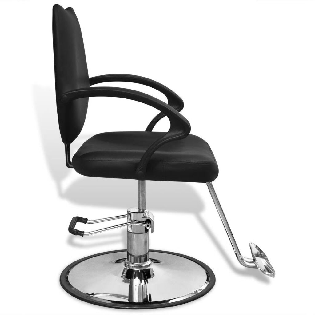 Scaun profesional de frizer, VidaXL, piele artificiala, negru - eMAG.ro