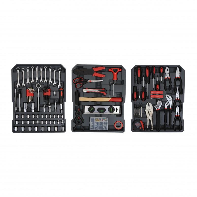 Trusa de Scule Profesionala 188 Piese, KraftTool KT188SET, troler, 4 ...