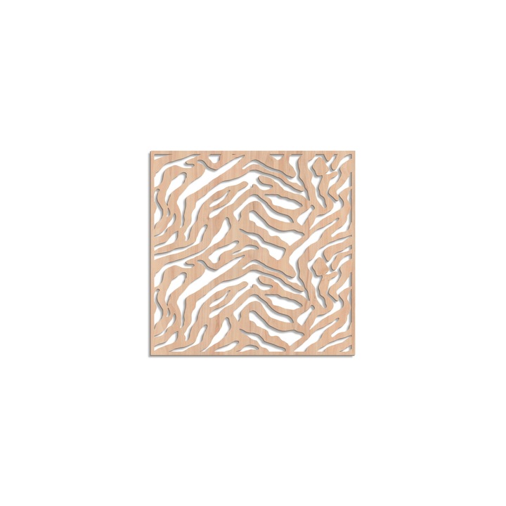 Panou decorativ traforat perete din mdf natur 4 mm. AV19 60x60 cm - eMAG.ro