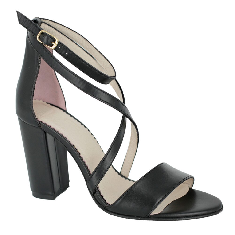 Sandale dama Luisa Fiore Sorriso, piele naturala, negru, marimea 35 EU ...