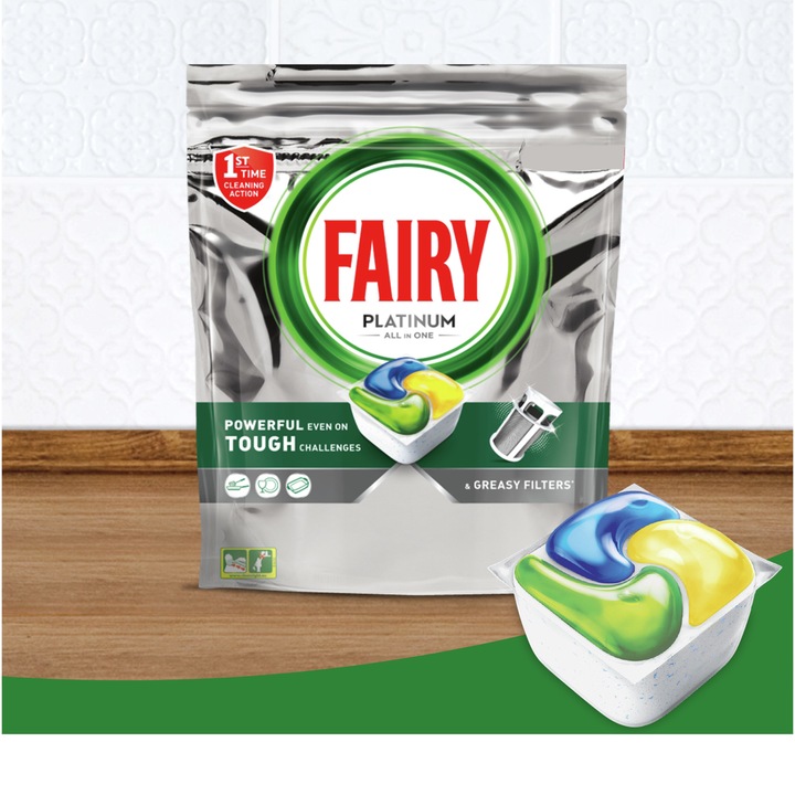 Detergent capsule automat pentru masina de spalat vase Fairy Platinum ...